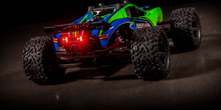 Traxxas Rustler 4X4 XL-5 1/10 TQ RTR LED with Batt/Charger - Avattu ...